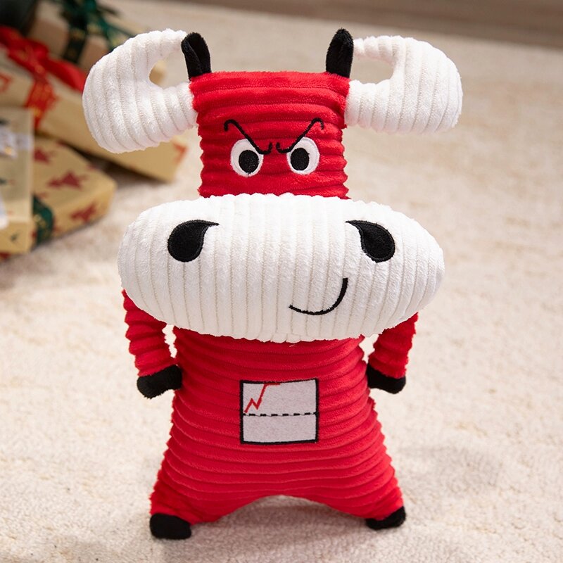 Плюшевая игрушка-подушка Cloud Bear Red Bull, талисман фондового рынка, милая кукла, подарок для девочек Лимит вверх