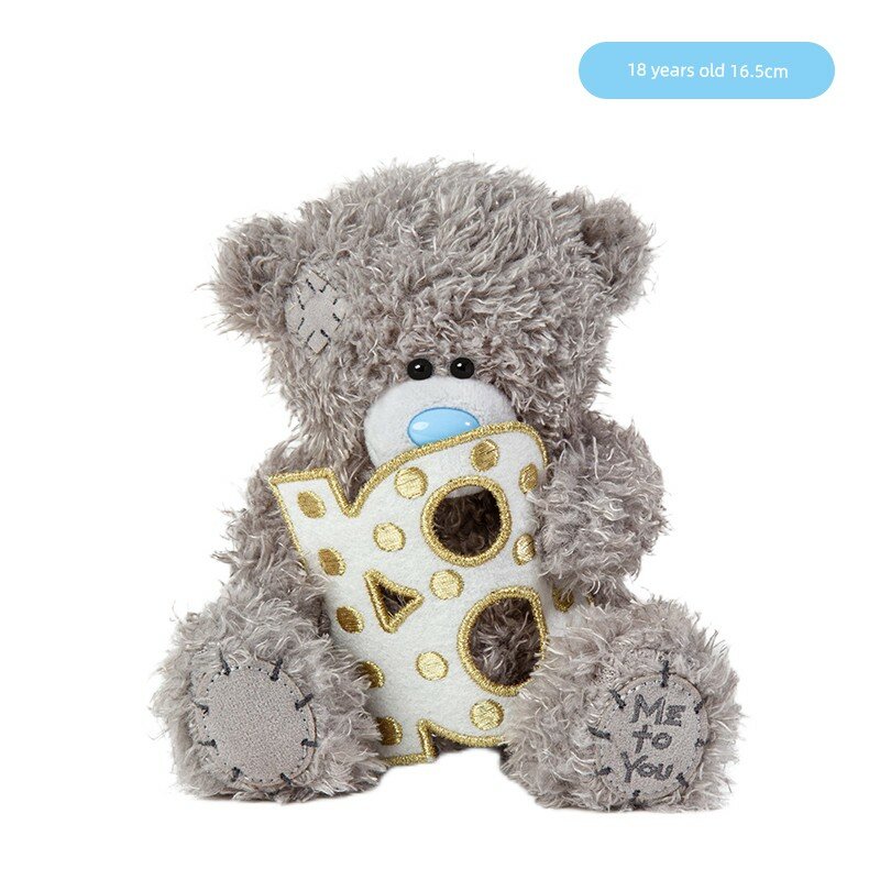 Британский плюшевый медведь MeToYou Blue Nose Patch Bear, детская успокаивающая игрушка, плюшевый медвежонок 18 лет