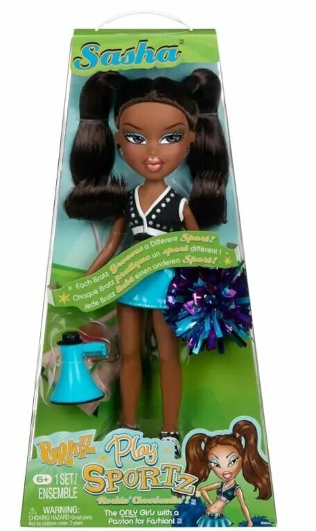 Кукла Bratz Play Sportz - Коллекционная кукла Sasha Саша Чирлидинг с аксессуарами - Братц 569565