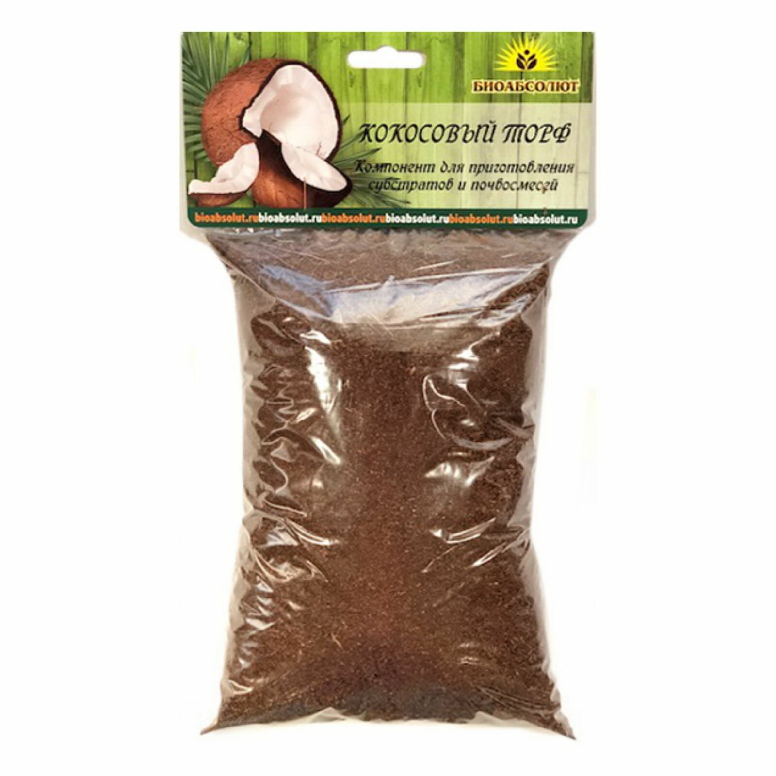 Кокосовый торф 1 л, кислотность: нейтральные (5.5-7 ph), область применения: дренаж, 4 шт.