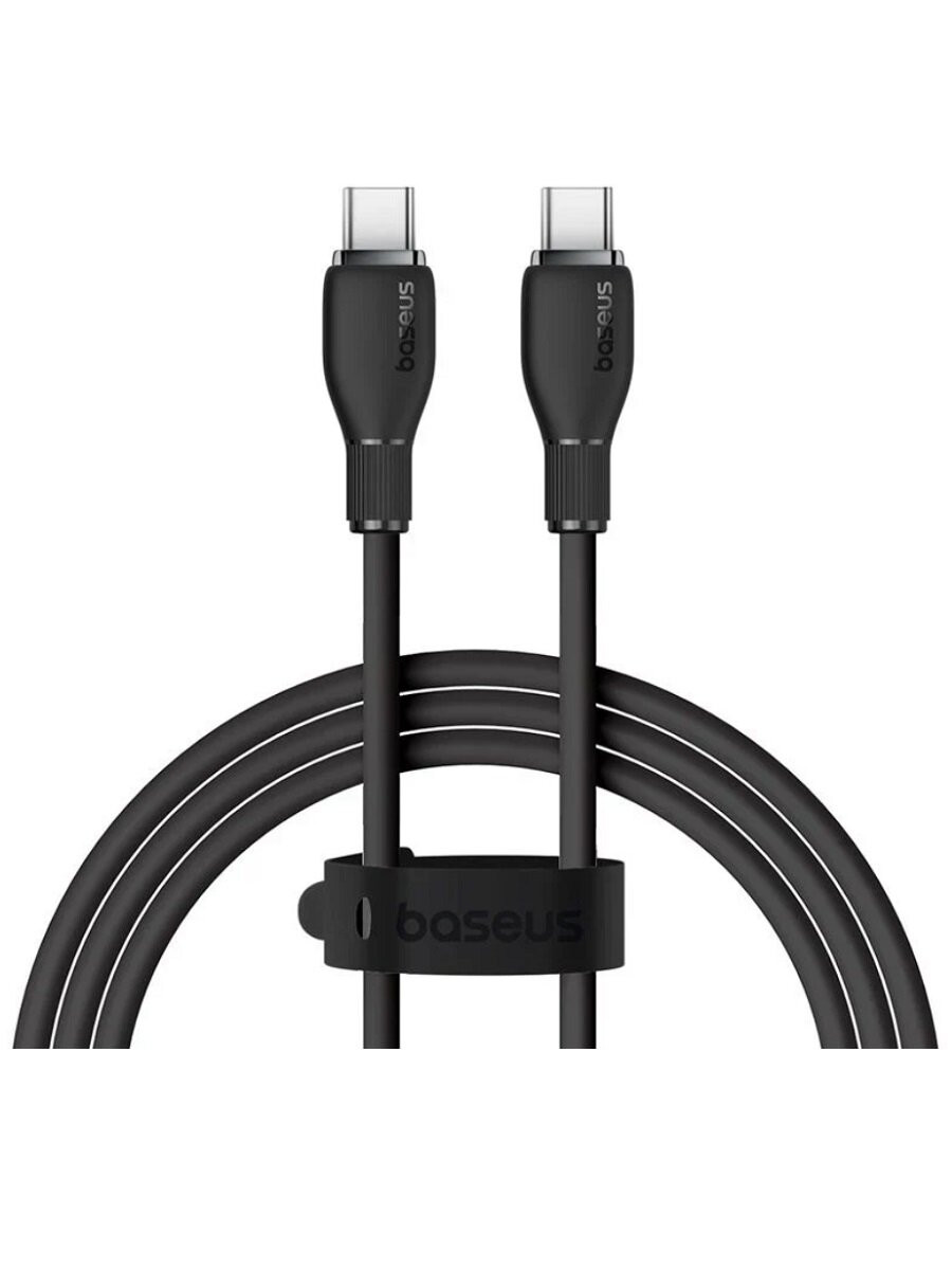 Кабель Baseus Pudding Series Fast Charging Cable Type-C to Type-C 100W 1.2m Cluster Black (P10355702111-B1)