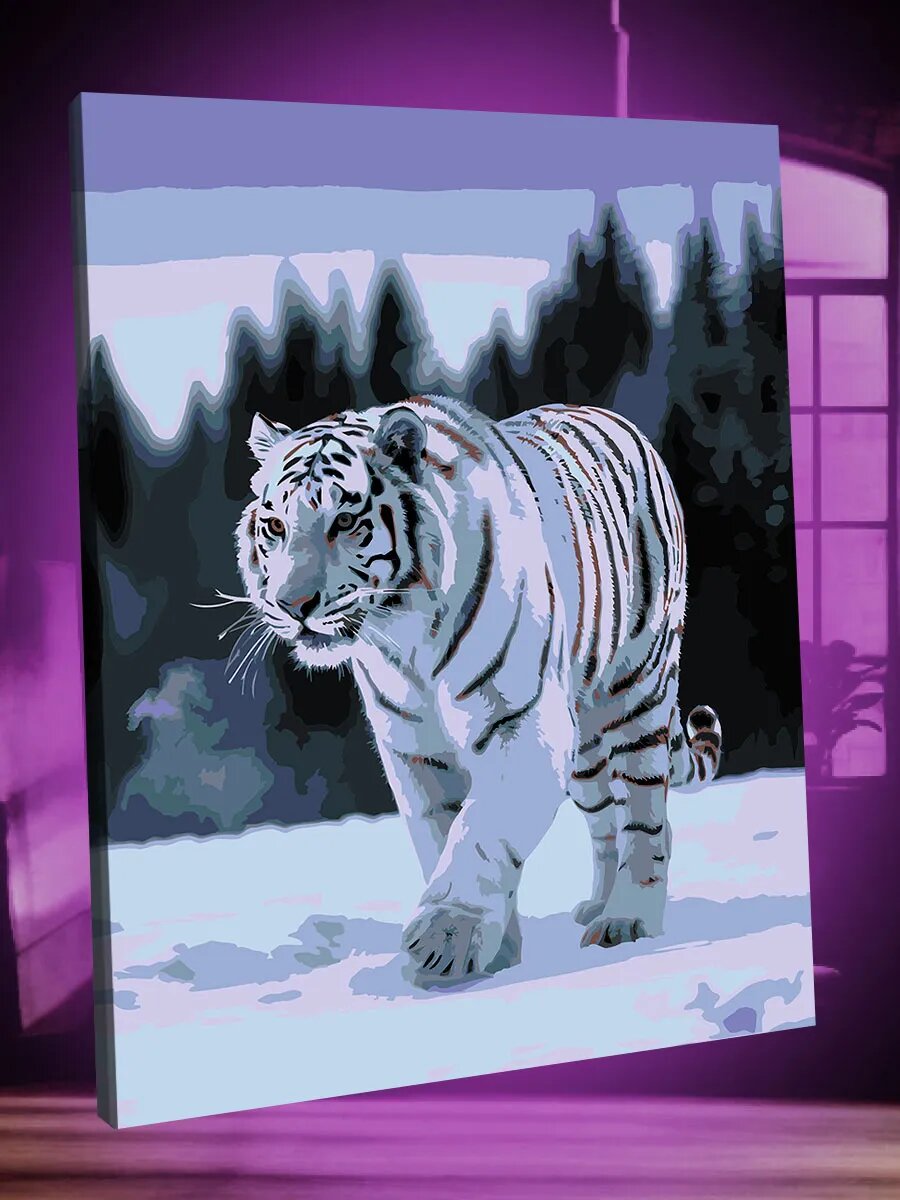 Картина по номерам Тигр
