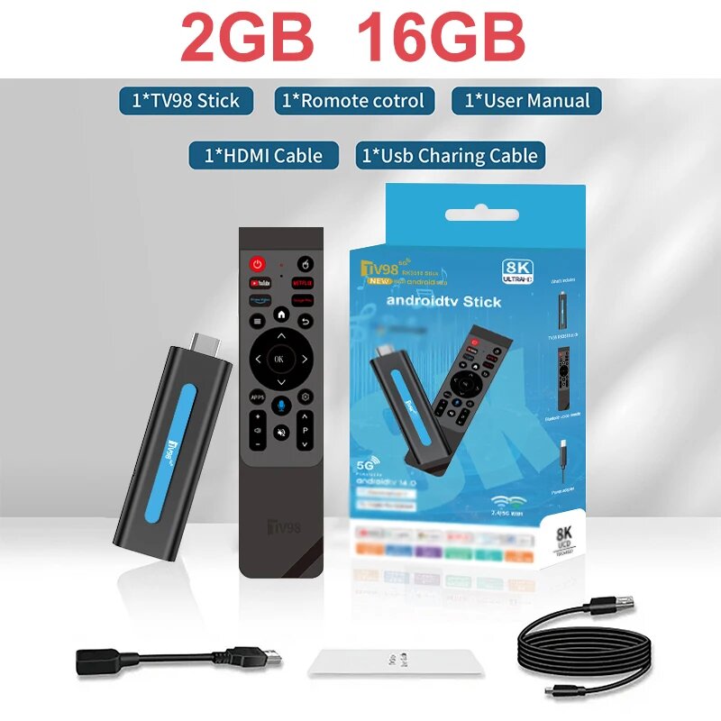 MYSTB Real Android 14 TV Stick 4K