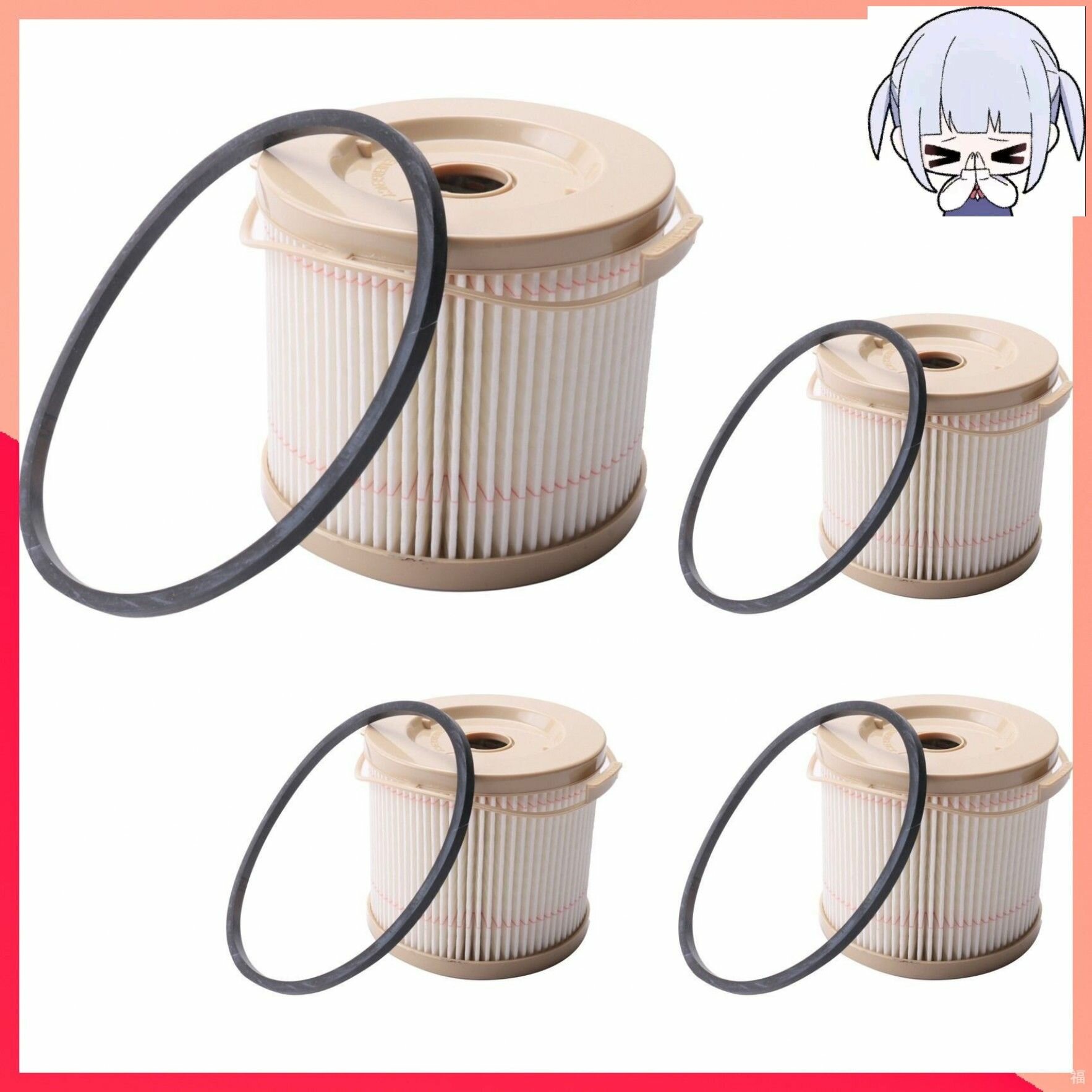 Эксклюзивные фильтрующие элементы 2010PM 4 шт для топливного водоотделителя 500FG-888