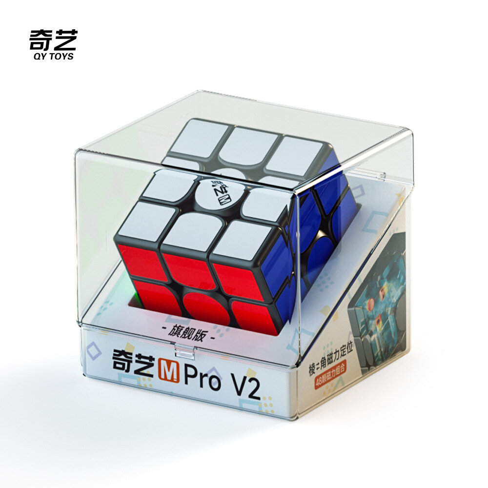 Qiyi M PRO V2 Флагманский вариант черный магнитная ось рубикс куб для соревнований