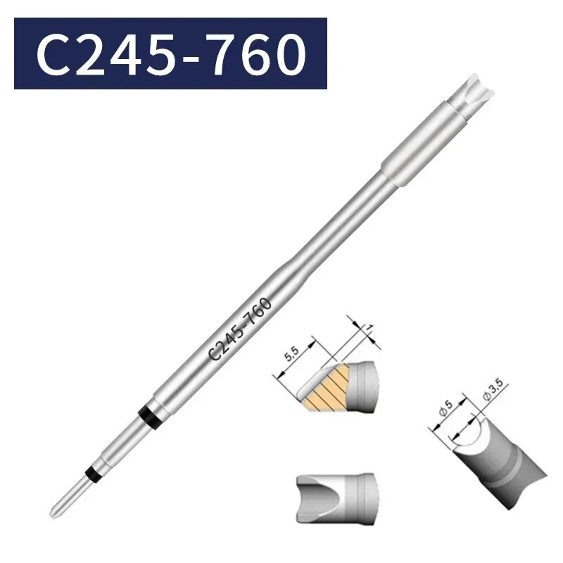 Сменное паяльное жало OEM C245, серия C245, сварочное сопло C245-SK, совместимое с паяльной станцией I2C T245