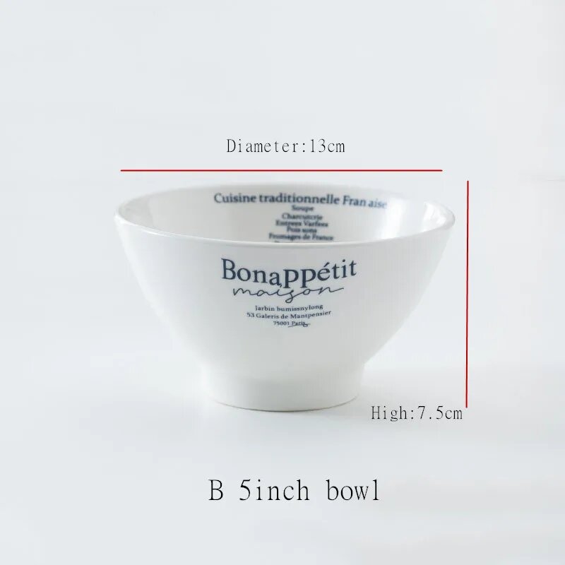 Керамический набор посуды из Кореи Blue 5inch bowl