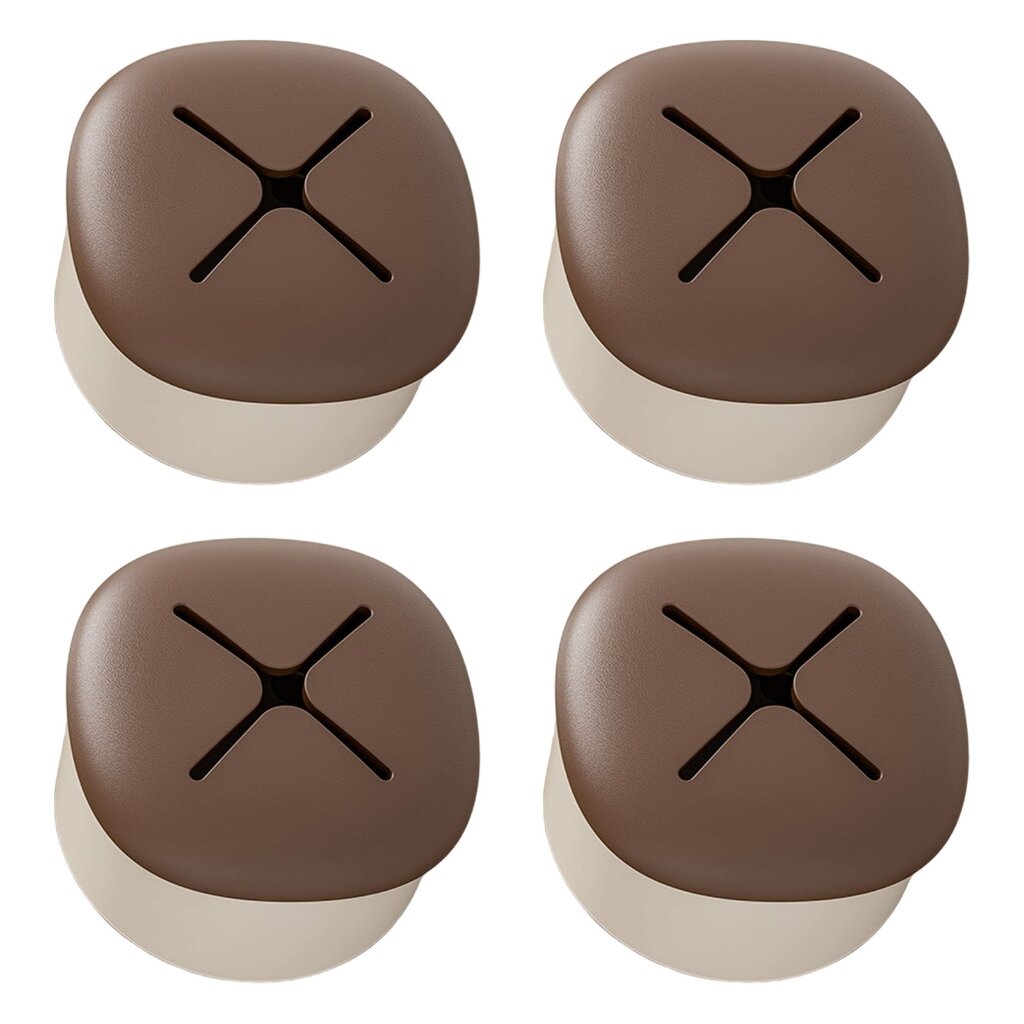 4 пробки для полотенец с грибами шиитаке, пробки для хранения тряпок -коричневые