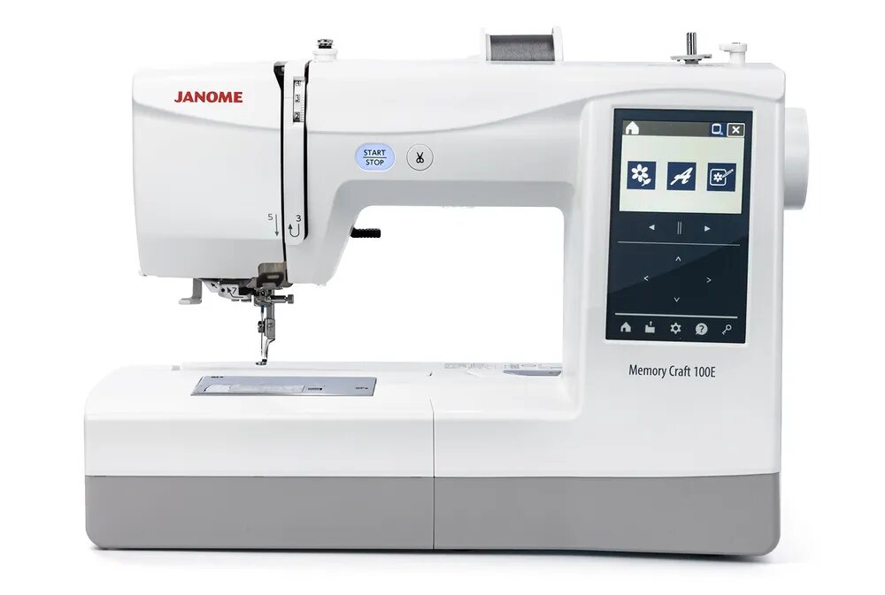 Машина вышивальная Janome Memory Craft 100E, ротационный челнок, 274 дизайна, 11 шрифтов