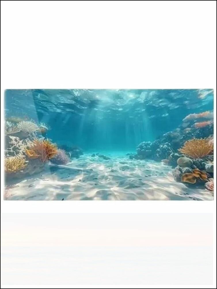 3D фон для аквариума 60x40 см объемный декор для подводного мира
