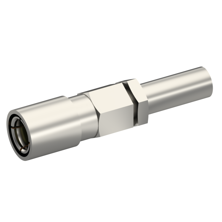 Китайский аналог(замена):2002-7571-003 SMB прямой разъем гнездовой обжимного типа для кабеля 2.650 S никель