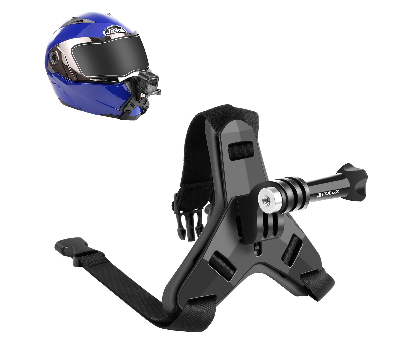 Крепление на мотошлем Puluz PU579B, для экшн- и 360 камер