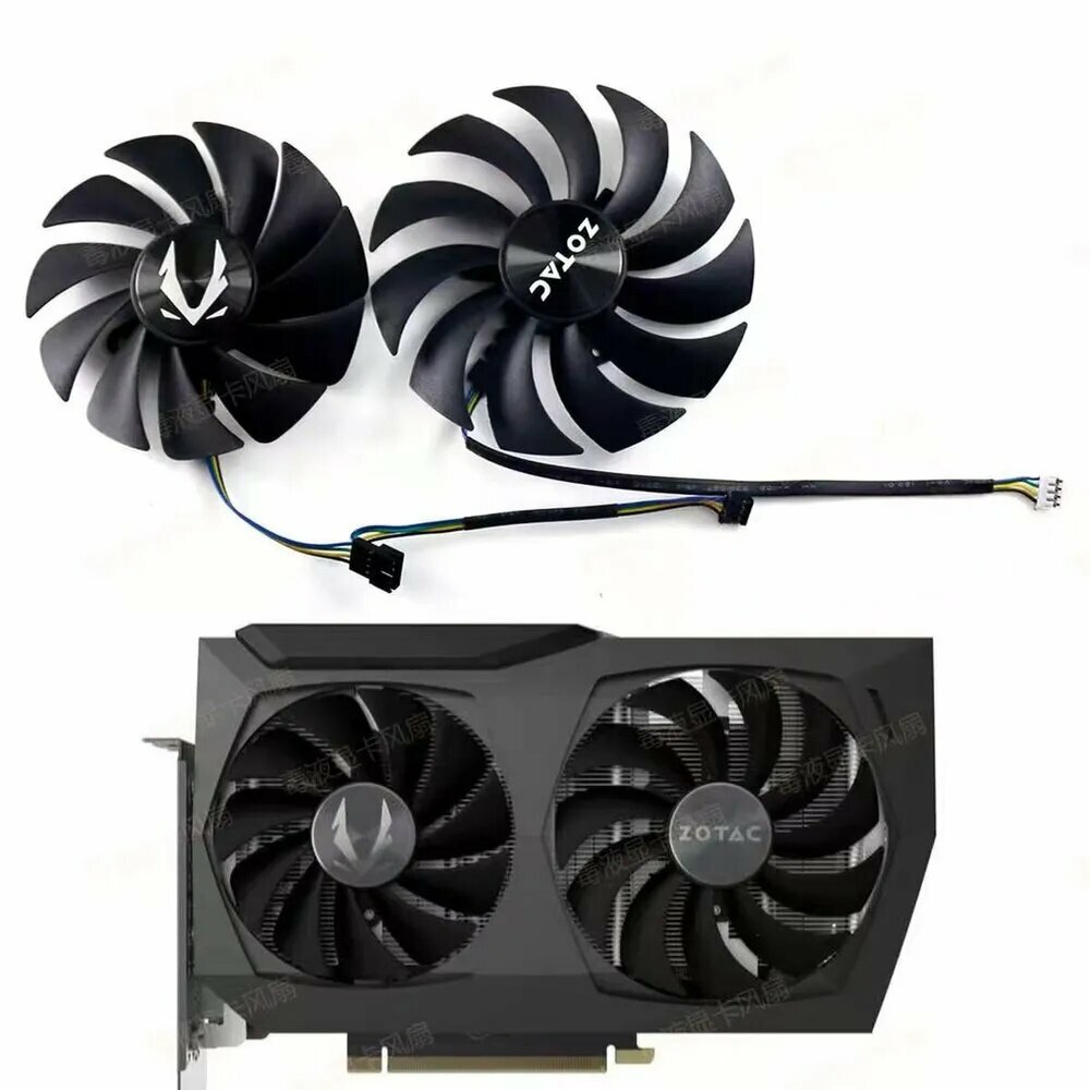 Новый 88-MM 100-MM охлаждающий вентилятор для ZOTAC RTX 3070 RTX 3070Ti Twin Edge Graphics Card Cooler Fan CF9015H12S GA92S2U GAA8S2U GFY09215M12SPA