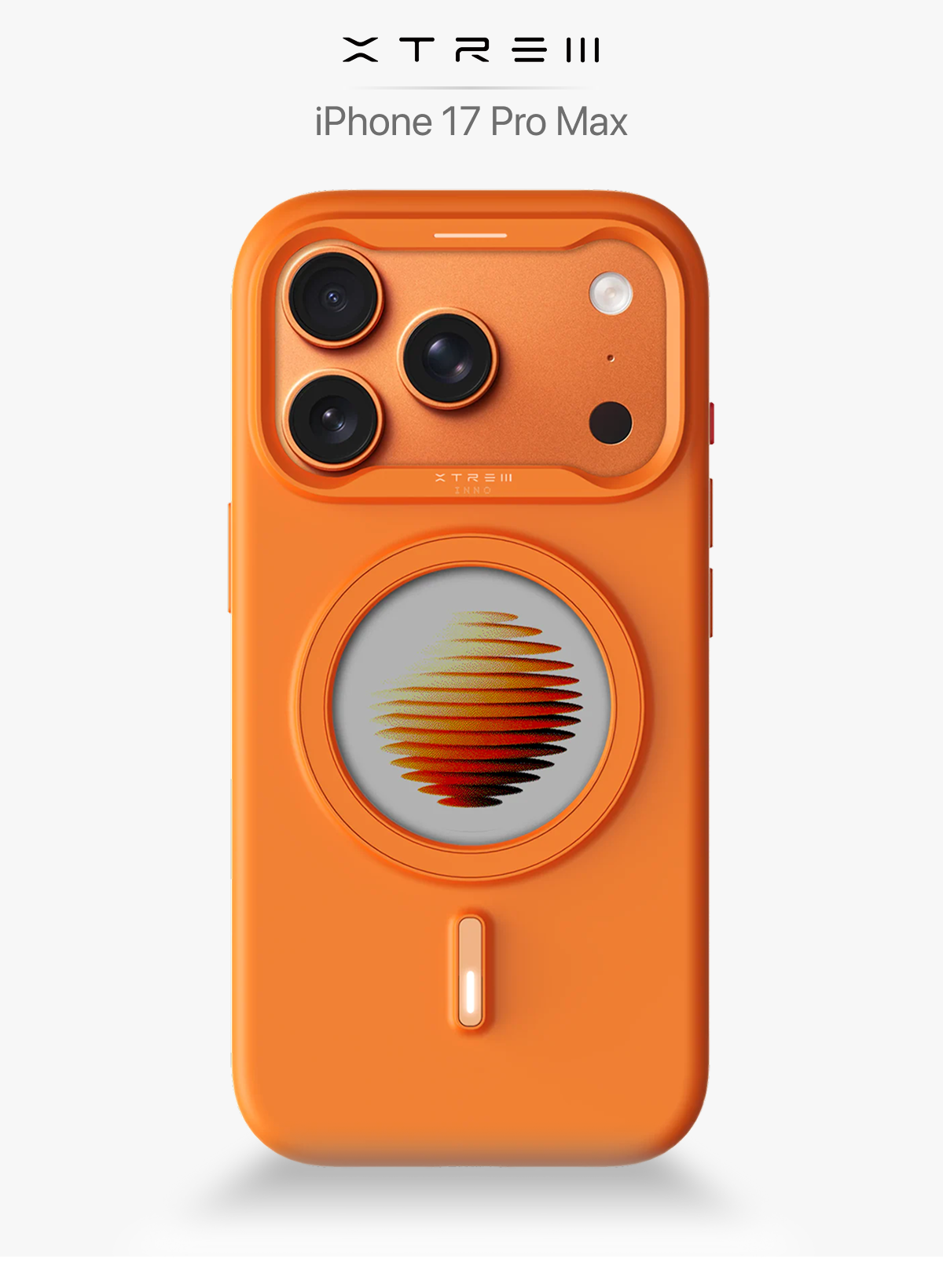 XTREM Чехол для Apple iPhone 17 Pro Max с экраном на задней панели, оранжевый