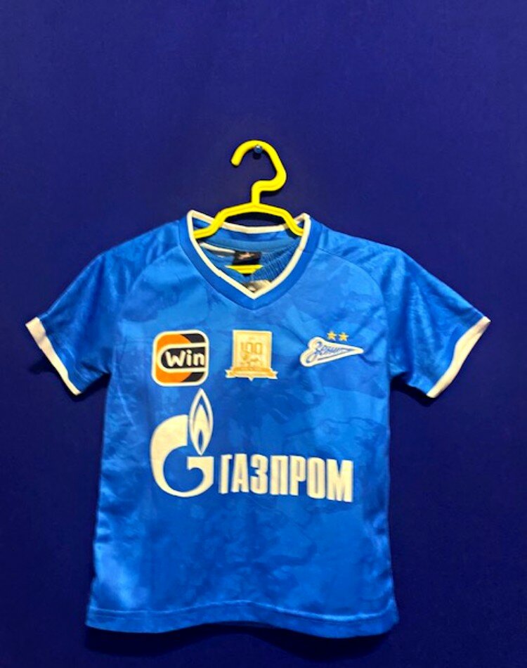 Зенит Детская размер 16 ( на 3-4 года ) форма комплект ( майка + шорты ) фк футбольного клуба ZENIT синяя