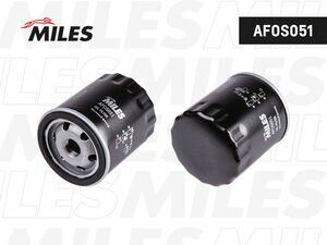 Масляный фильтр MILES AFOS051, для Opel Astra, черный, 1 шт./уп.