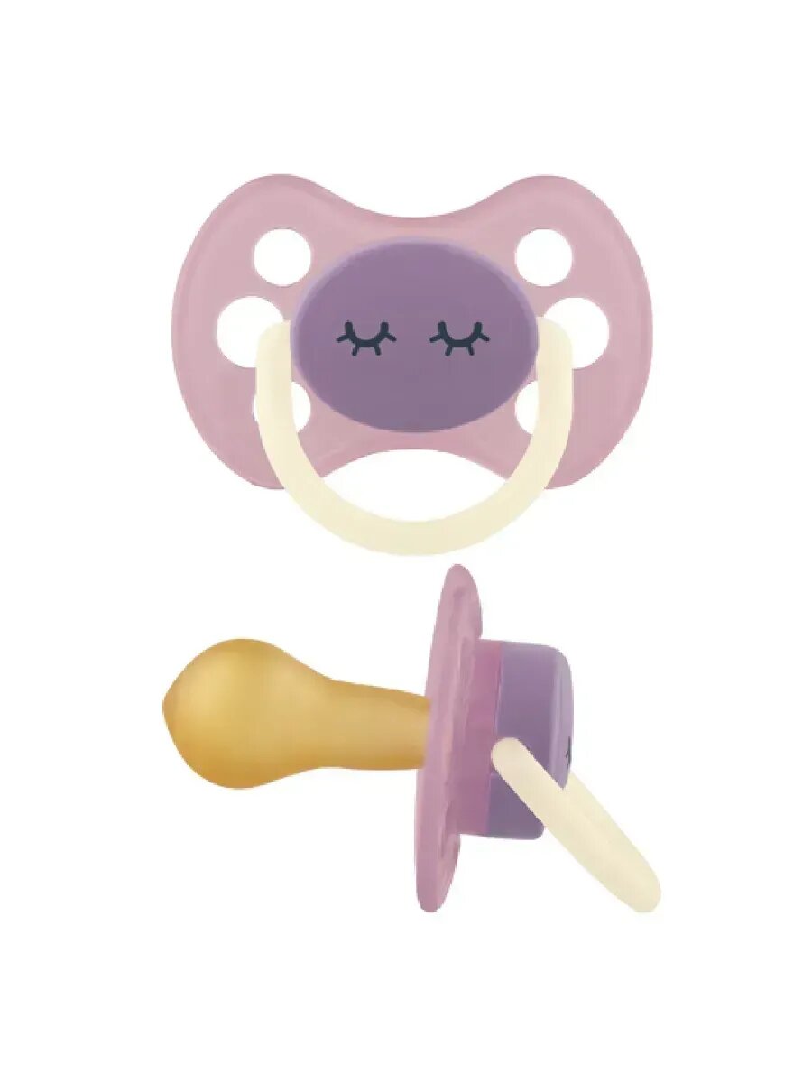 Lubby Пустышка латексная с круглым соском 6+ 1 шт.