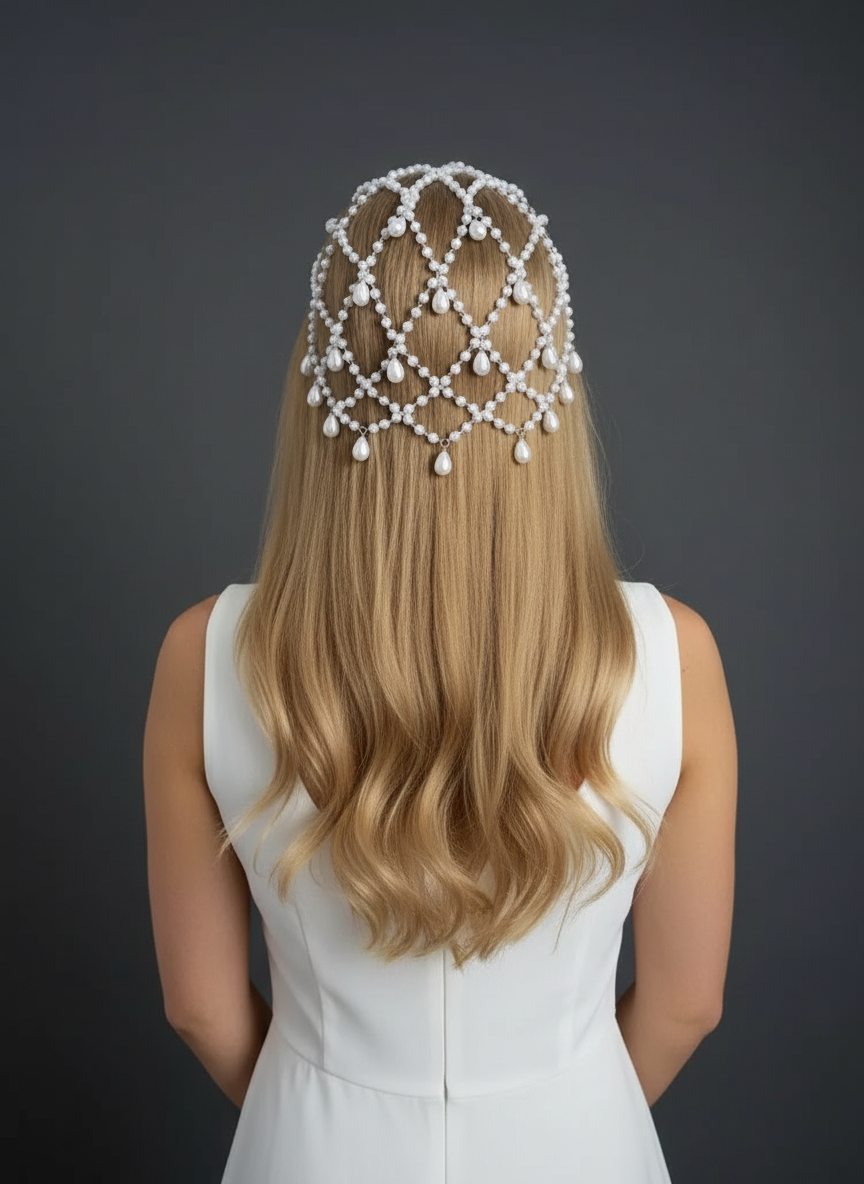Украшение для причёски cosha_brand Жемчужная фата