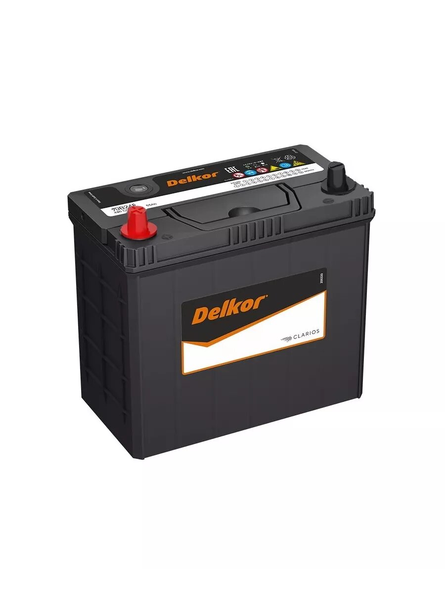 Аккумулятор DELKOR 70B24R 12V 55Ач прям. пол.