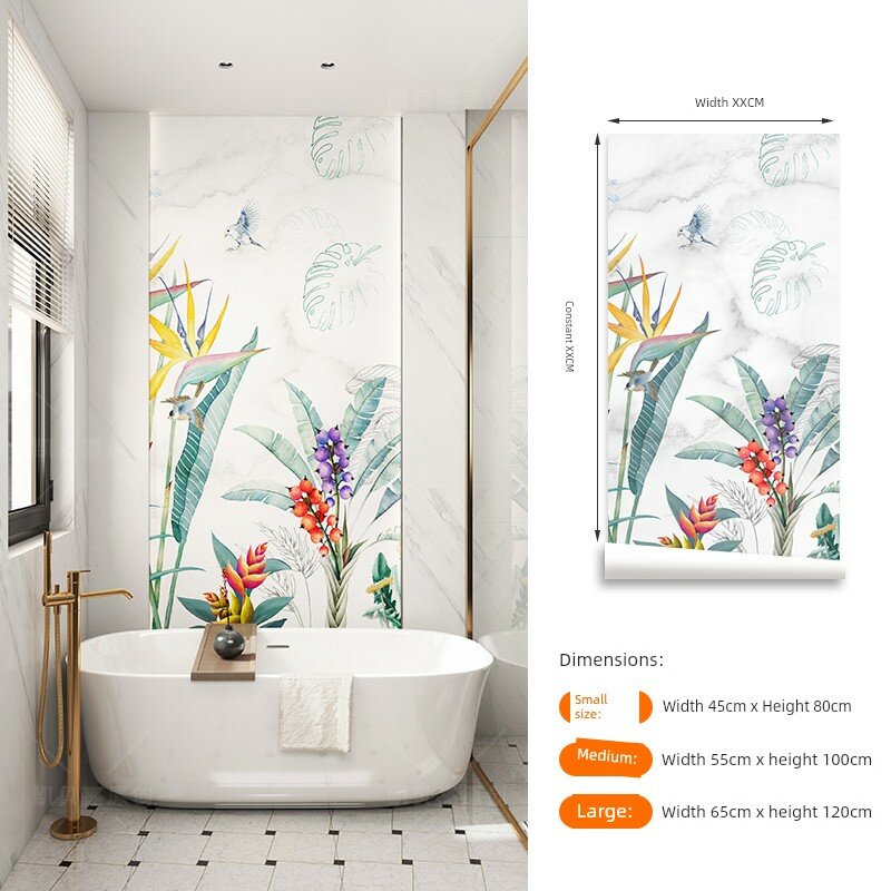 Наклейки для ванной комнаты, наклейки на плитку, водонепроницаемые наклейки для стен ванной и туалета, декоративные