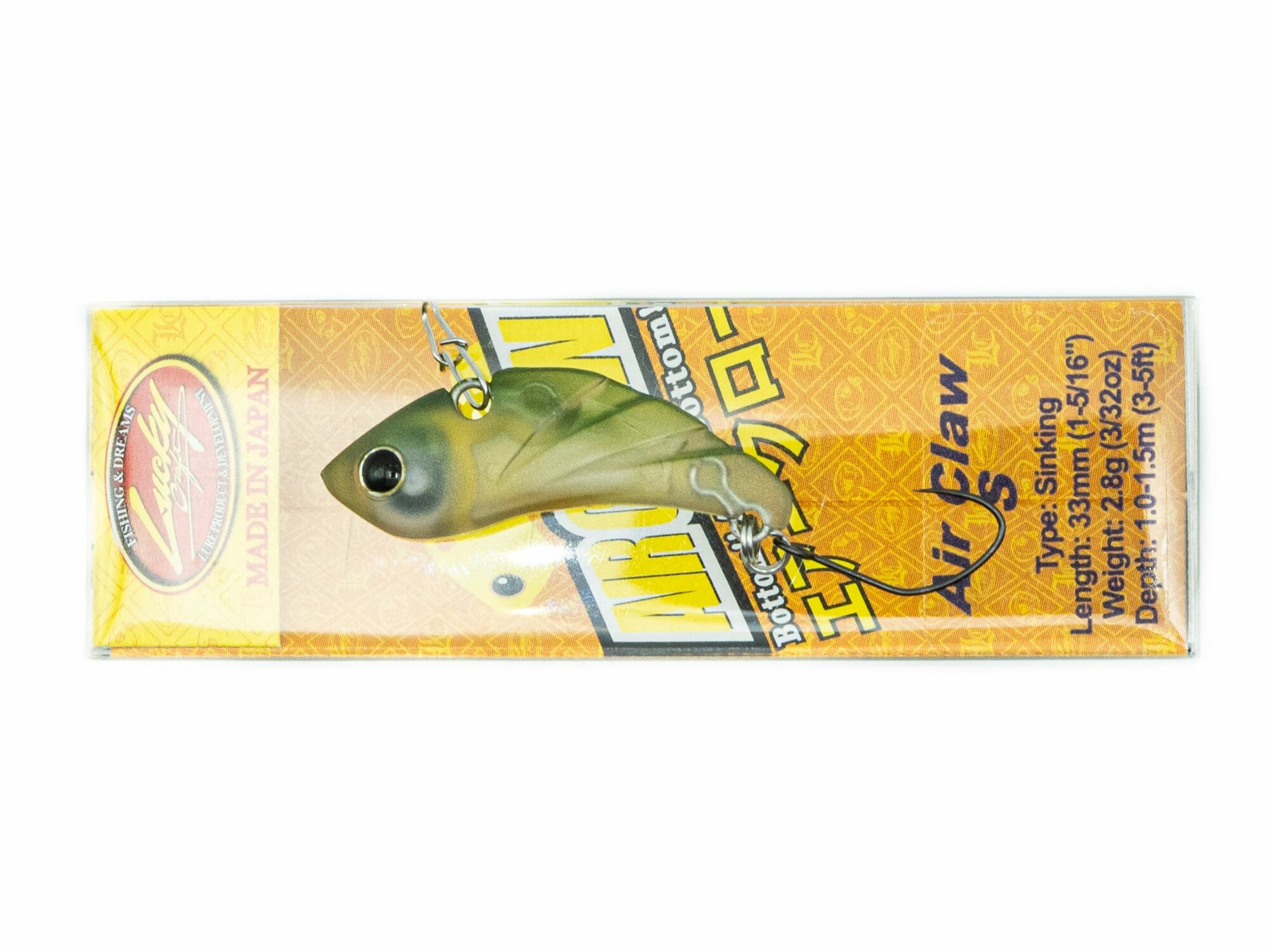 Японский раттлин на форель Lucky Craft Air Claw S, 2.8 г, #Matcha Ore Sorbet / Приманки для рыбалки / Цикады на форель