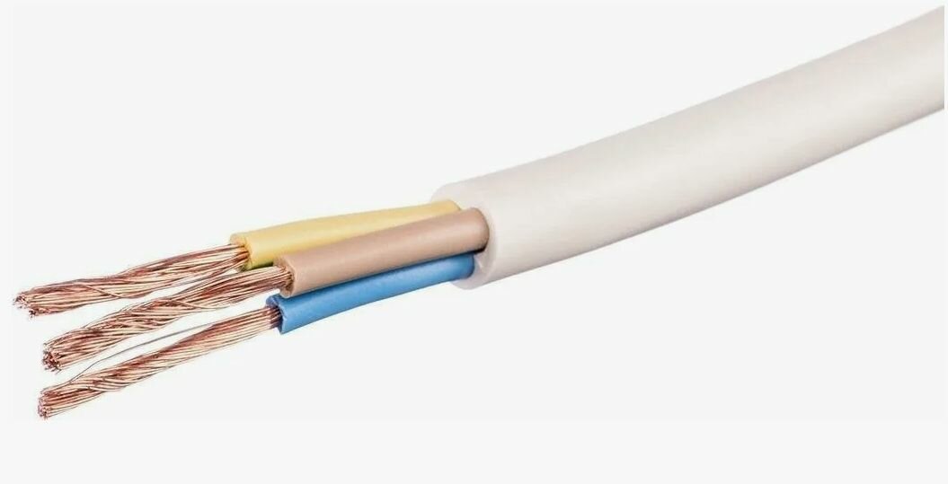 Провод электрический ПВС 3x1,5 660В ГОСТ/ 5 м/ металлист