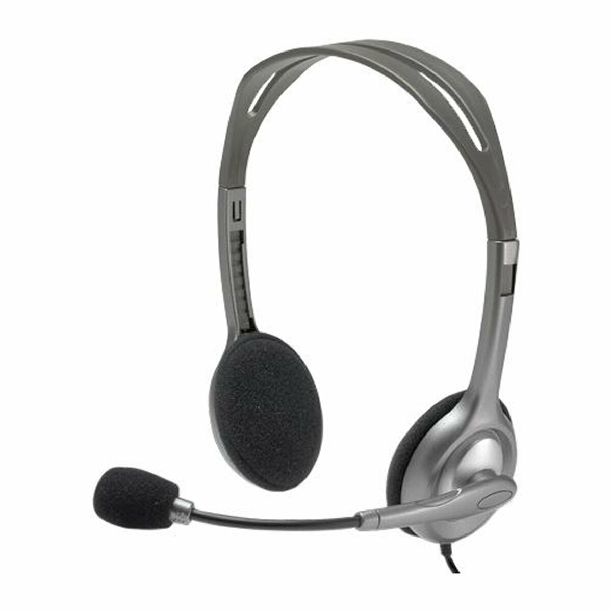 Гарнитура компьютерная Logitech Stereo Headset H110 проводная, серая