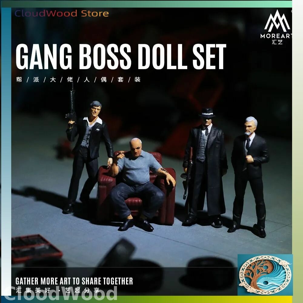 Эксклюзивный набор минифигурок Криминальный босс от MoreArt в масштабе 1:64, изготовленных из смолы