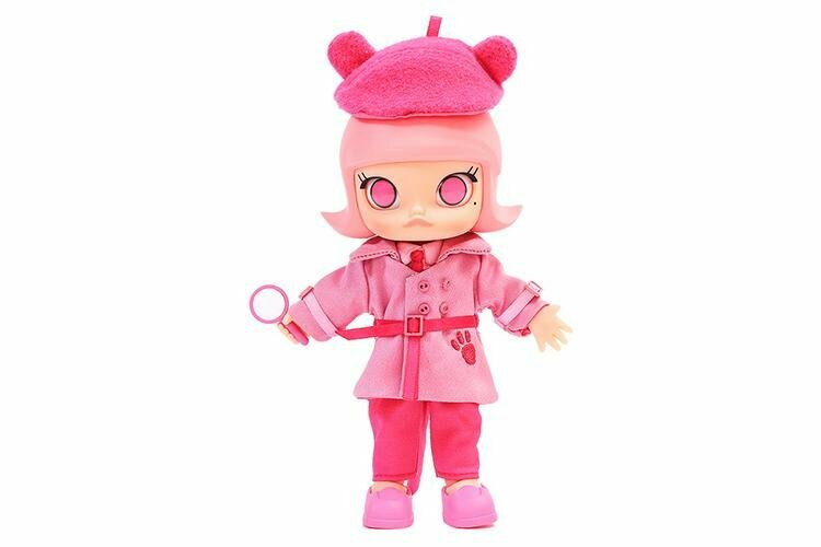 POP MART MOLLY X Розовый леопард Милые шарнирные куклы-фигурки унисекс, цвет pink, Molly Pink Leopard