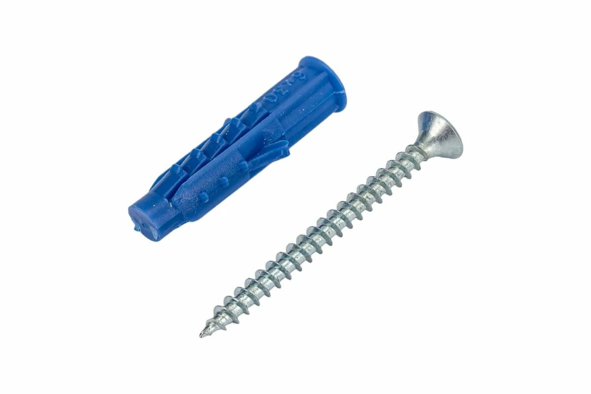 Саморез ШУц 3,5х40 пот. гол. + дюбель 6х30 (100 шт) - пакет Tech-Krep