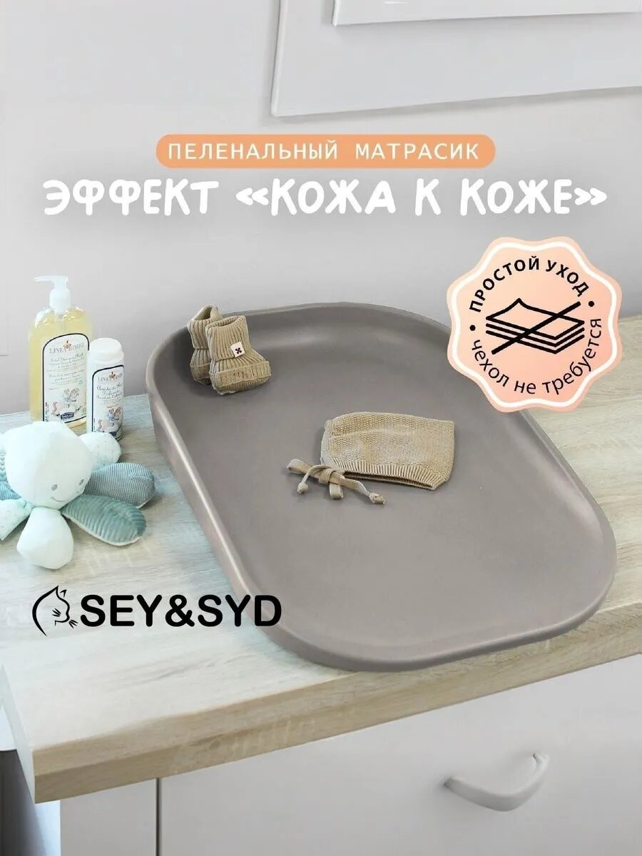 Пеленальная подложка из полиуретана для новорожденных до 18 месяцев, мягкая гипоаллергенная поверхность