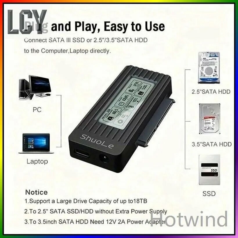 Кабель-адаптер ShuoLe USB 3.0 SATA/IDE для 2,5 и 3,5 дюймов