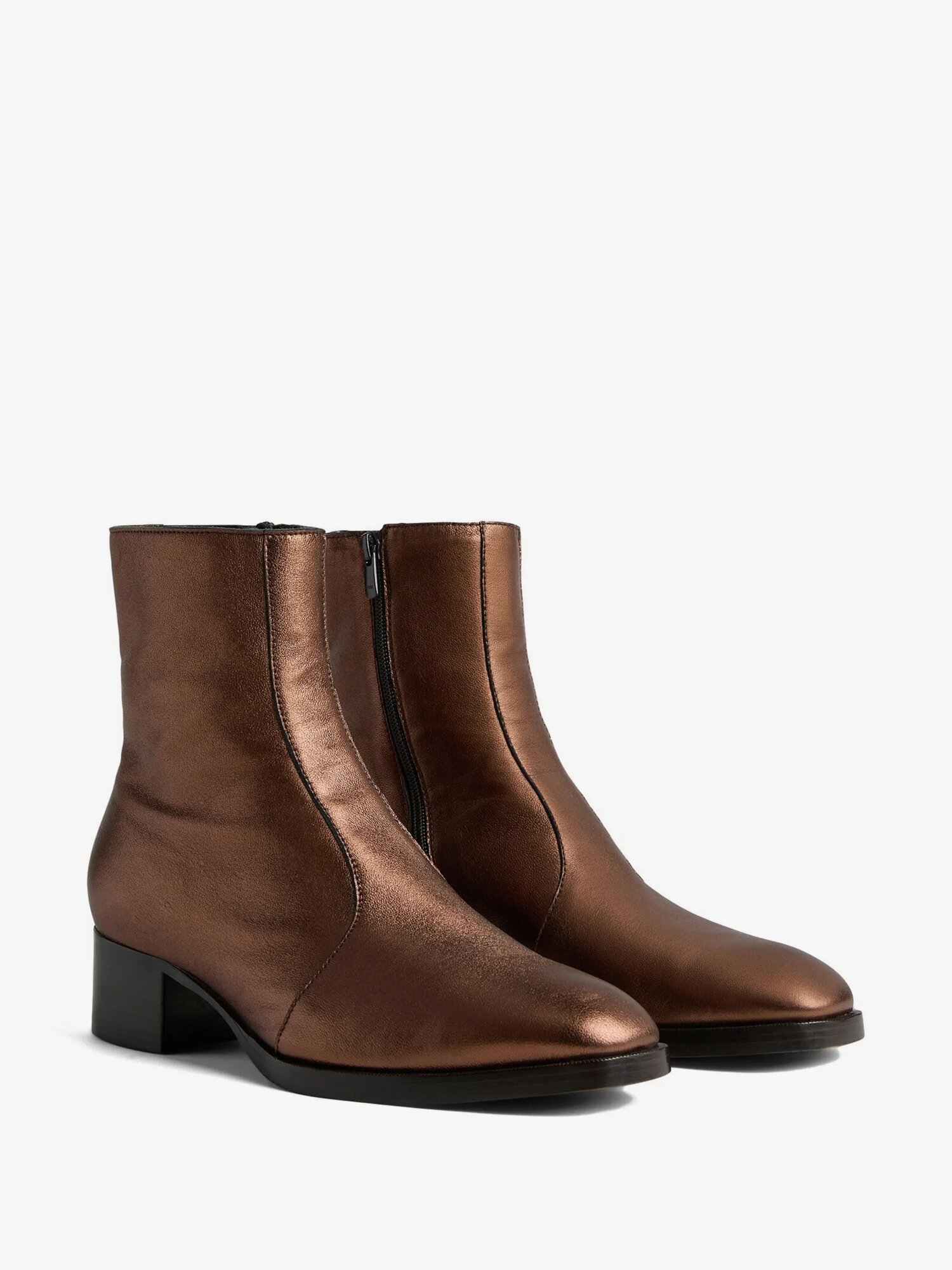 Ботинки DSQUARED2 Metallic-effect leather boots, размер 41 — фото 1