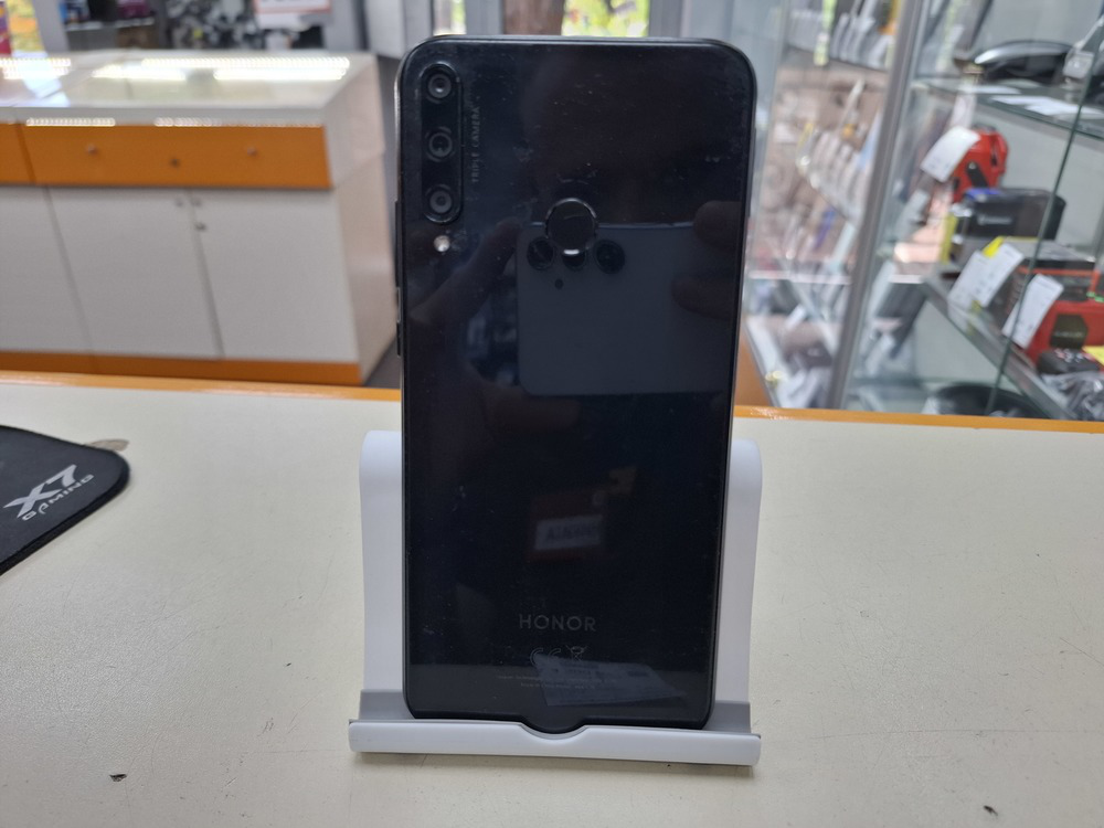 Смартфон Honor 9C, 4/64 ГБ, 2 nano SIM, Android 10, NFC, чёрный, б/у, уценка