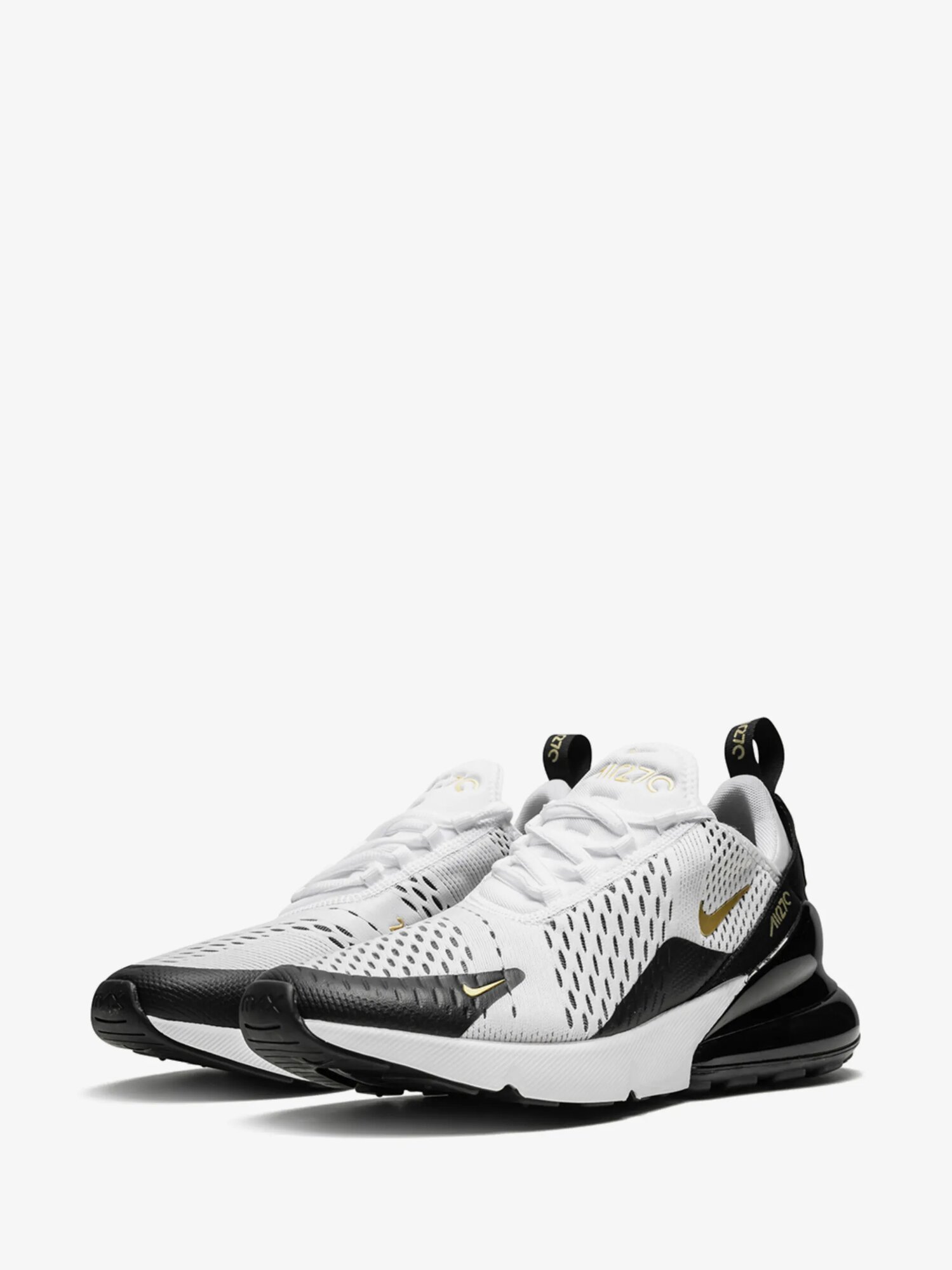 Кроссовки NIKE Air Max 270, размер 12.5 US, бежевый/белый — фото 1