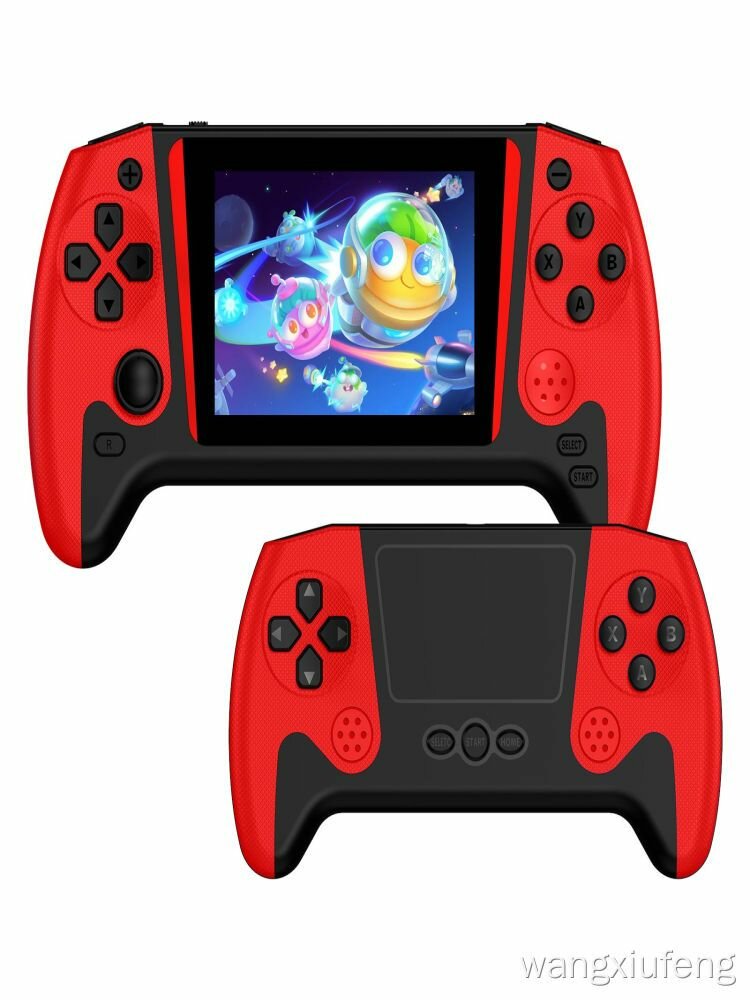 Портативная игровая консоль Q21, 3.5" IPS экран, 200+ игр, красный, для детей и взрослых, ретро