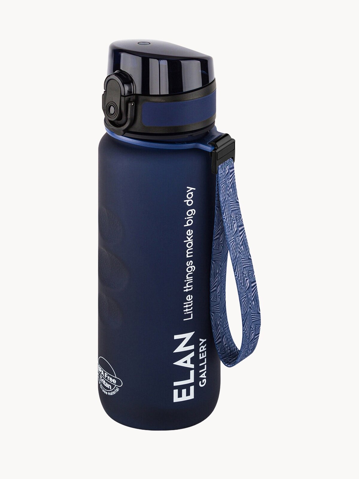 Бутылка для воды спортивная, для холодных и горячих напитков 500 мл 6,5х6,5х23 см Elan Gallery Style Matte, темно-синяя
