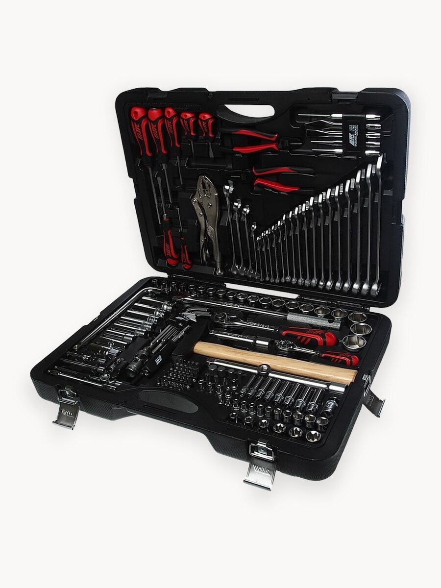 Набор 6-гранных инструментов 1/4" & 1/2" в кейсе, 156шт JTC JTC-H156C-B72