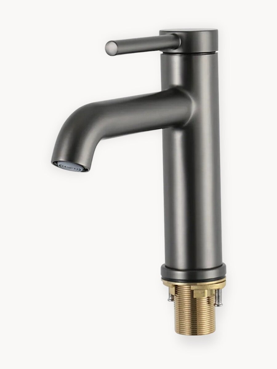 Смеситель для раковины Gappo G1006-9, оружейная сталь, PVD покрытие, латунь, рычажное управление