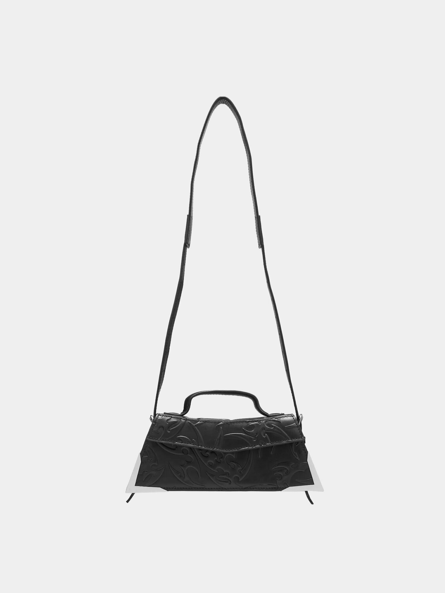 Сумка Embossed Leather Black