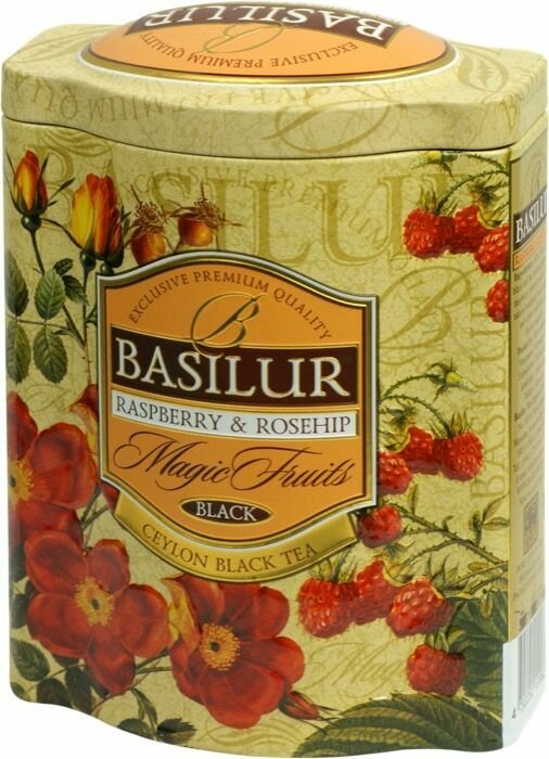 Basilur Волшебные фрукты чай черный "Малина и шиповник" 100 г