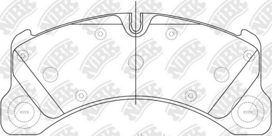 NIBK PN35001 Колодки PORSCHE PANAMERA, TOUAREG 09->