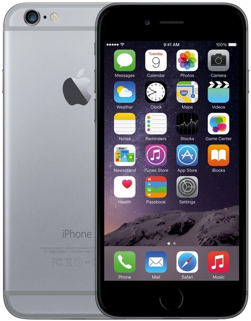 Смартфон Apple iPhone 6 128Gb Space Gray ( Космический серый) Ростест, Б/у
