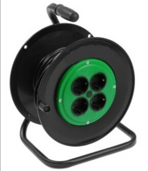 Удлинитель эл. на катушке 40м/4роз. с/з (КГ 3*2,5), 16А, 4000Вт