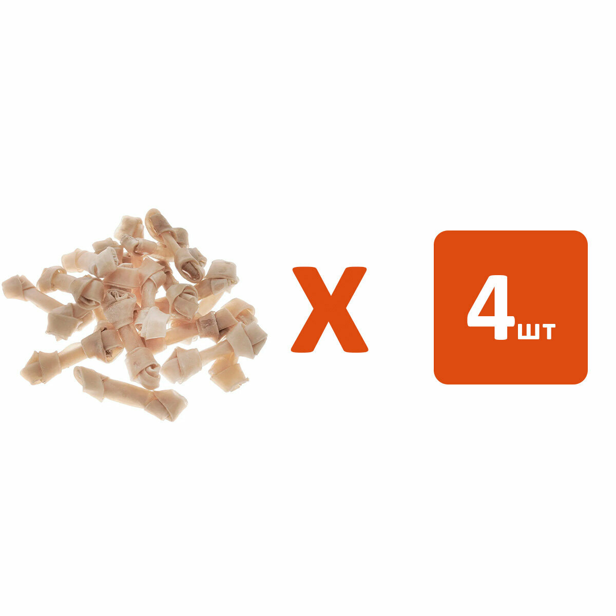 Лакомство каскад для собак кости из жил 10 см пакет уп. 20 шт (700 гр х 4 шт)