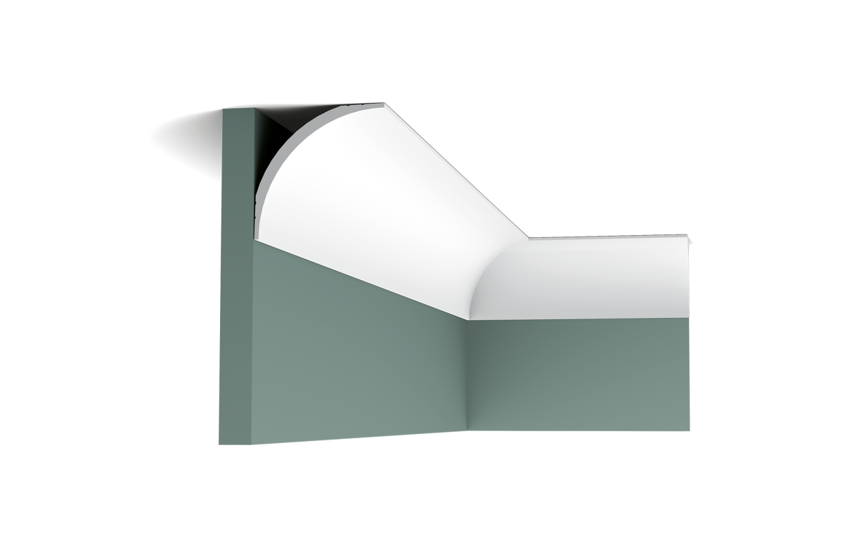 Карниз 90x90 мм потолочный широкий плинтус под покраску Перфект CX 126-2 метра из дюрополимера