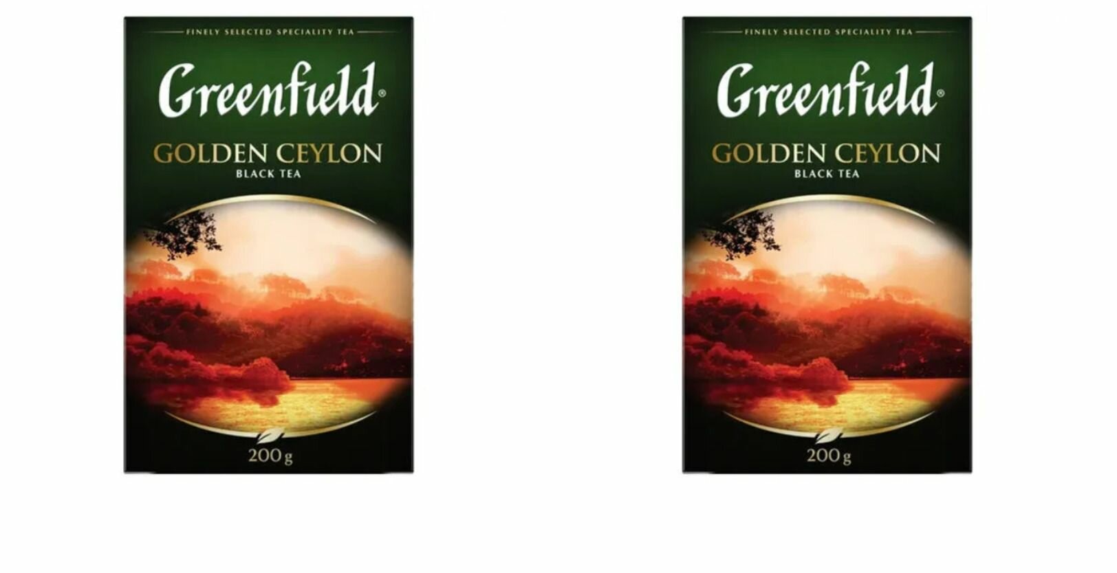 Greenfield чай черный Golden Ceylon, 200 г, 2 шт