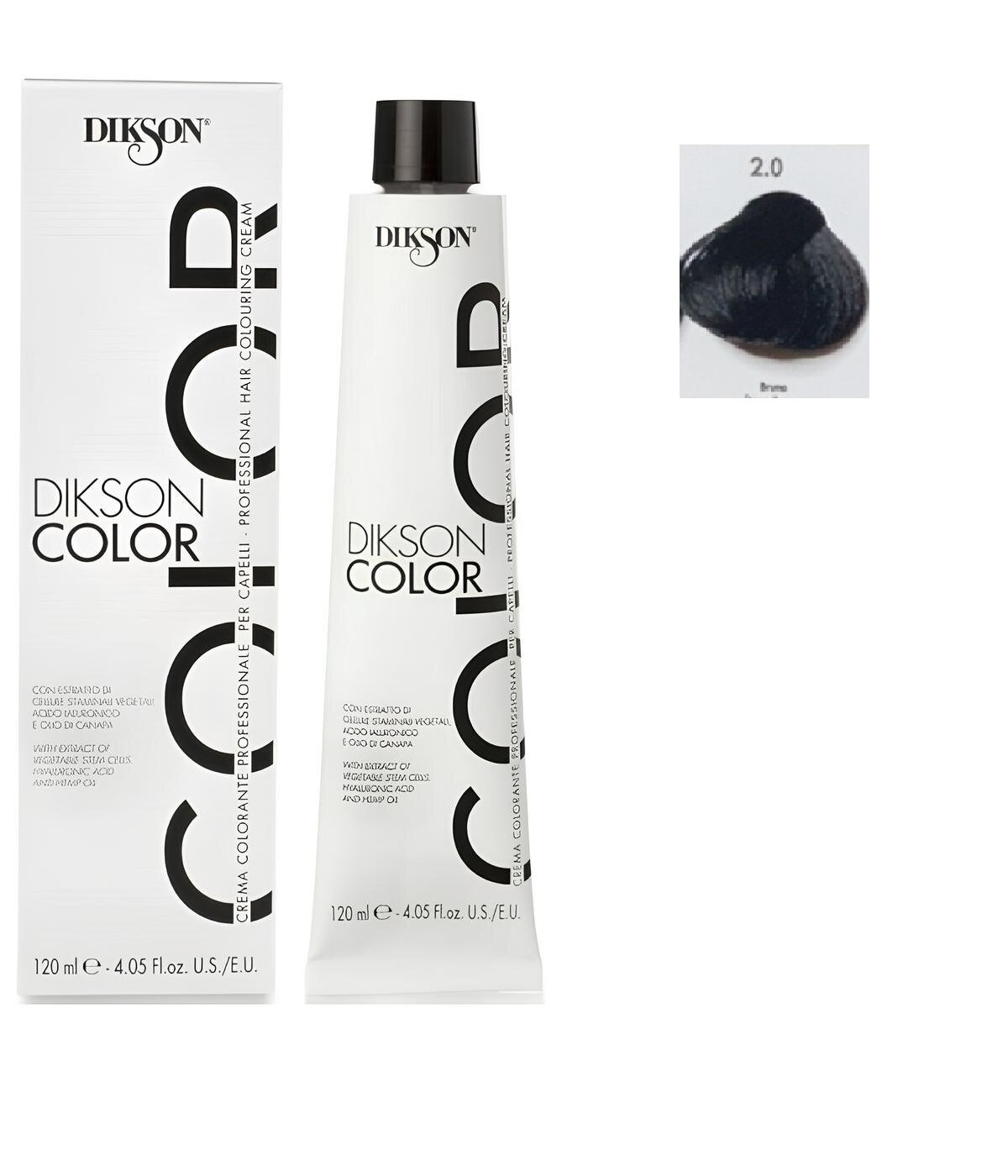 Краска для волос DC 2/0 тёмный Dikson NATURALI Bruno, 120 мл