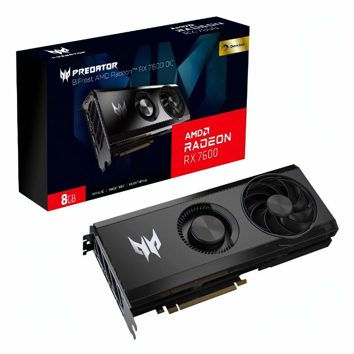 Видеокарта Acer Predator BiFrost RX7600 8G OC DP. Z36WW. P02