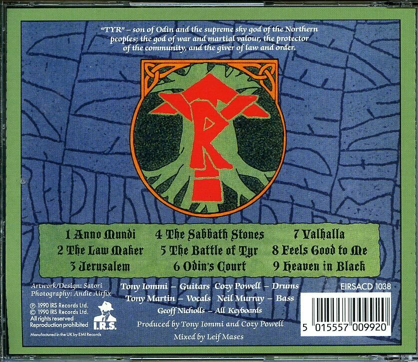 BLACK SABBATH - Tyr 1990 г — фото 1